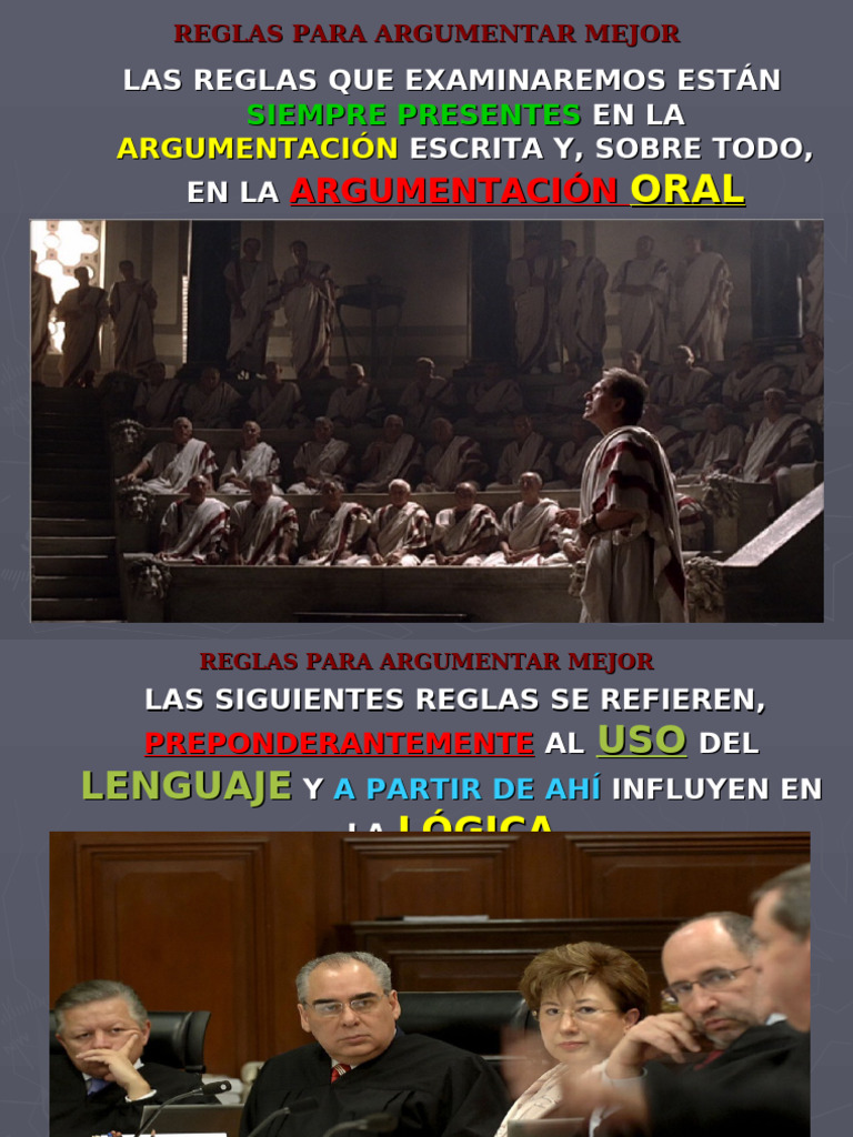 Reglas para Argumentar | PDF