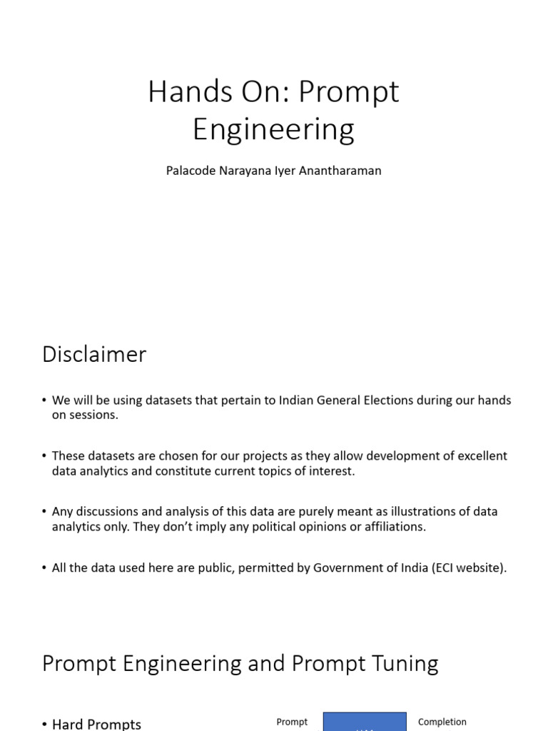 Session 3 Prompt Engineering Hands On | PDF