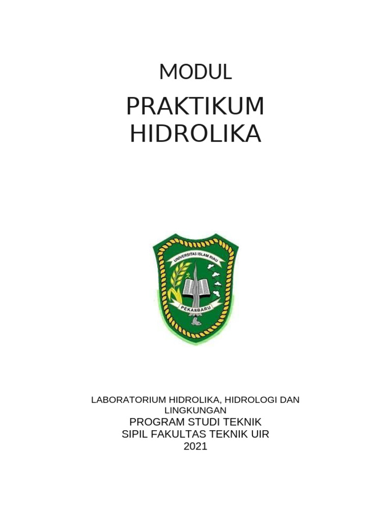 MODUL PRAKTIKUM HIDROLIKA | PDF
