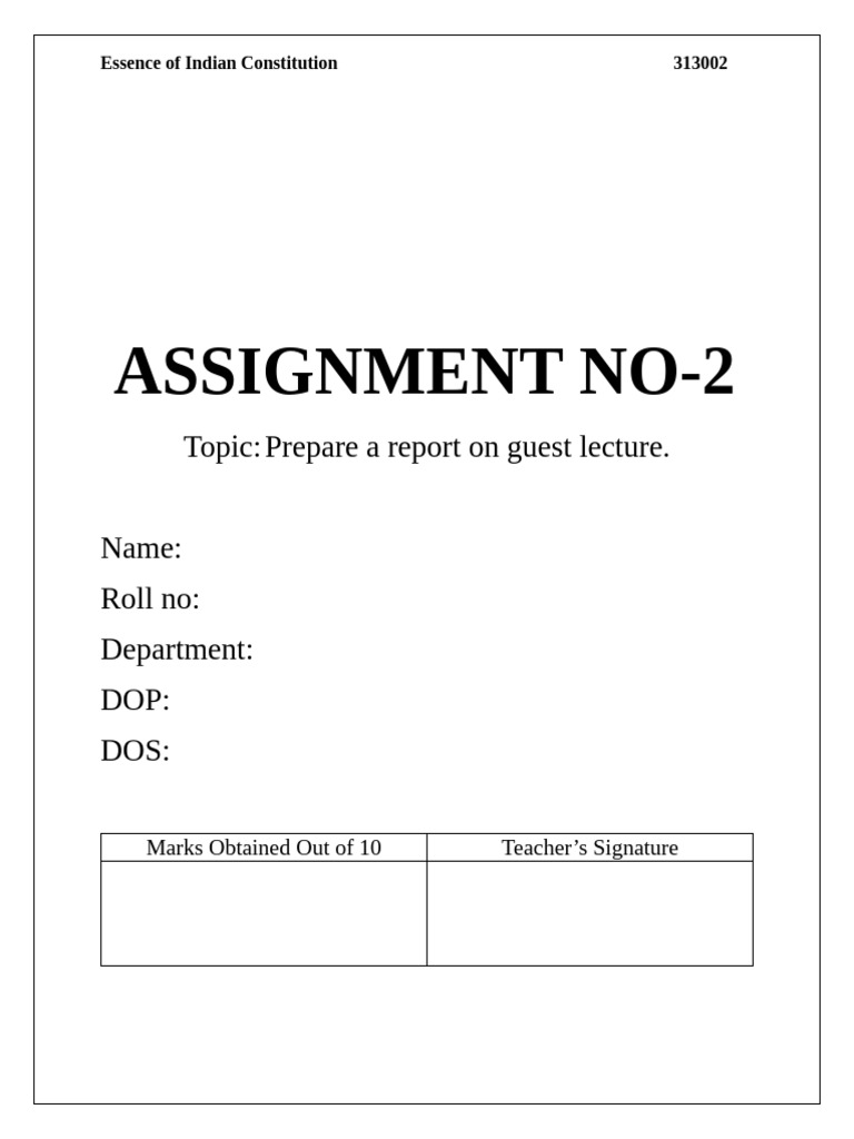 Assignment No 2 | PDF