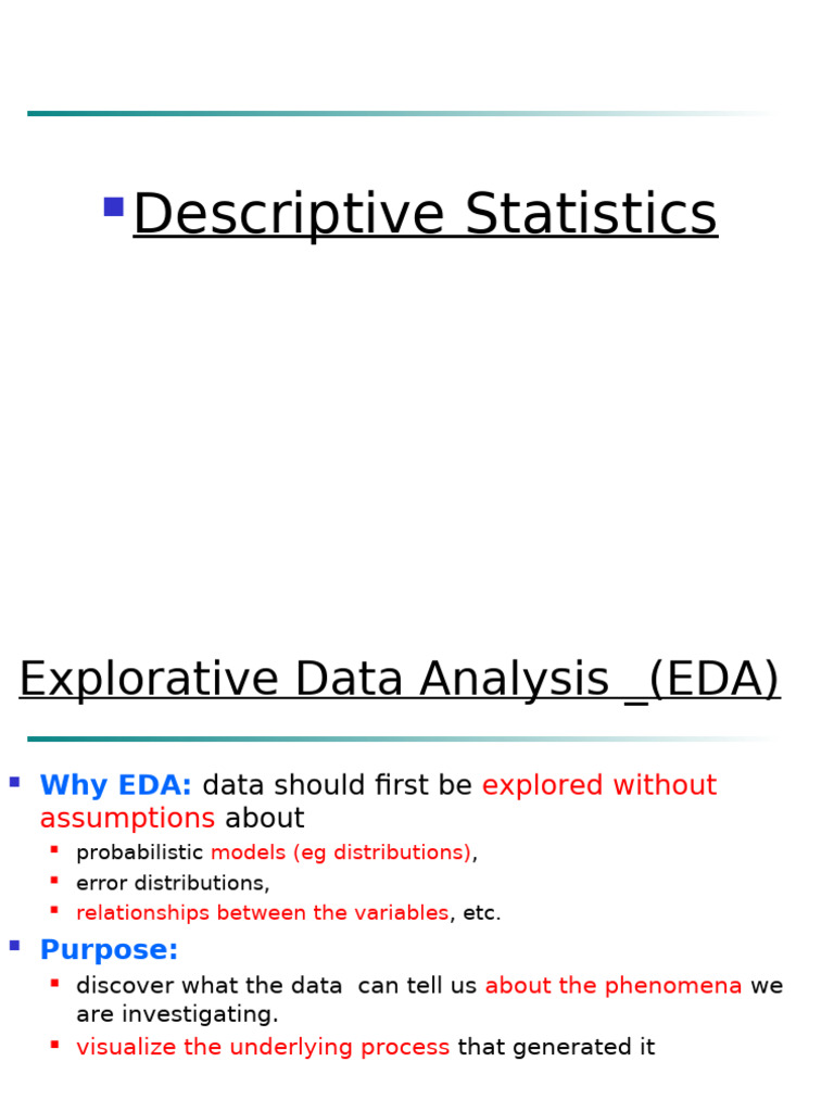 Descriptive Statistics | PDF