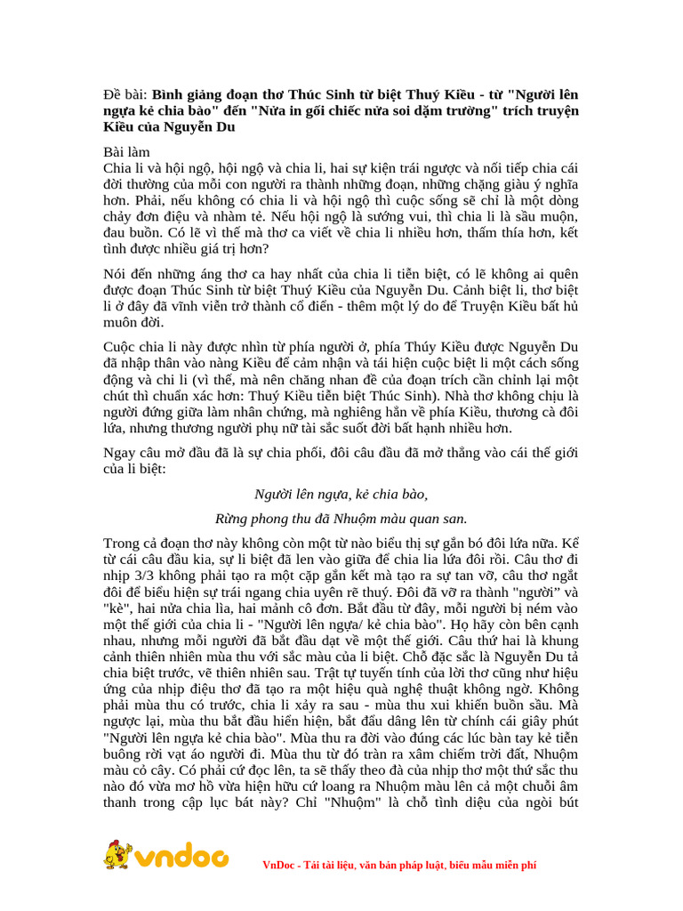 Binh Giang Doan Tho Thuc Sinh Tu Biet Thuy Kieu Tu Nguoi Len Ngua Ke Chia Bao Den Nua in Goi ...