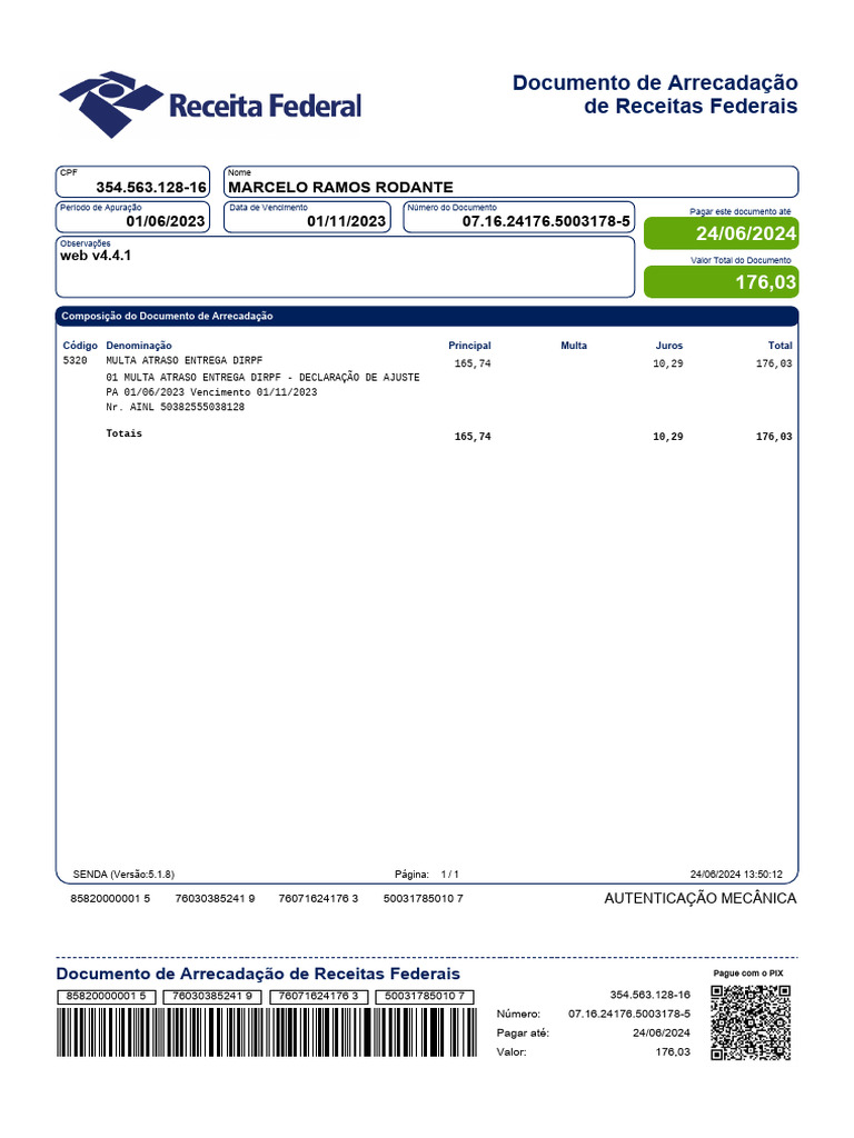 Darf-24062024 135012 | PDF