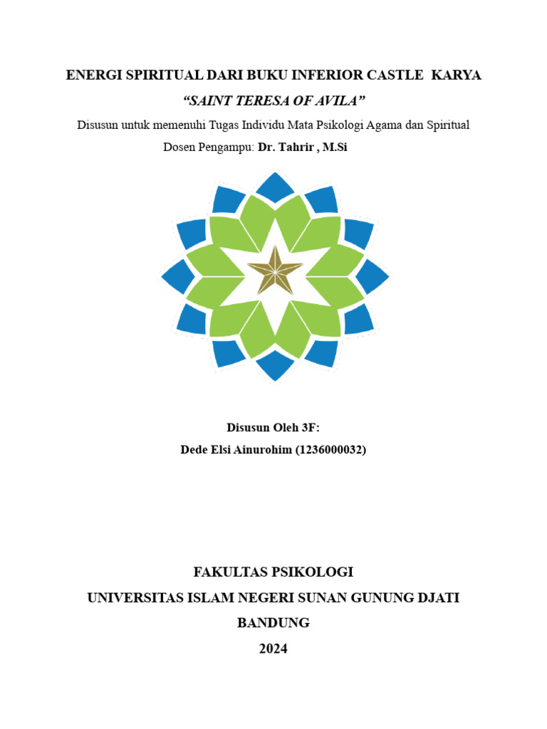 Energi Spiritual Dari Buku Inferior Castle Karya "Saint Teresa of Avila ...