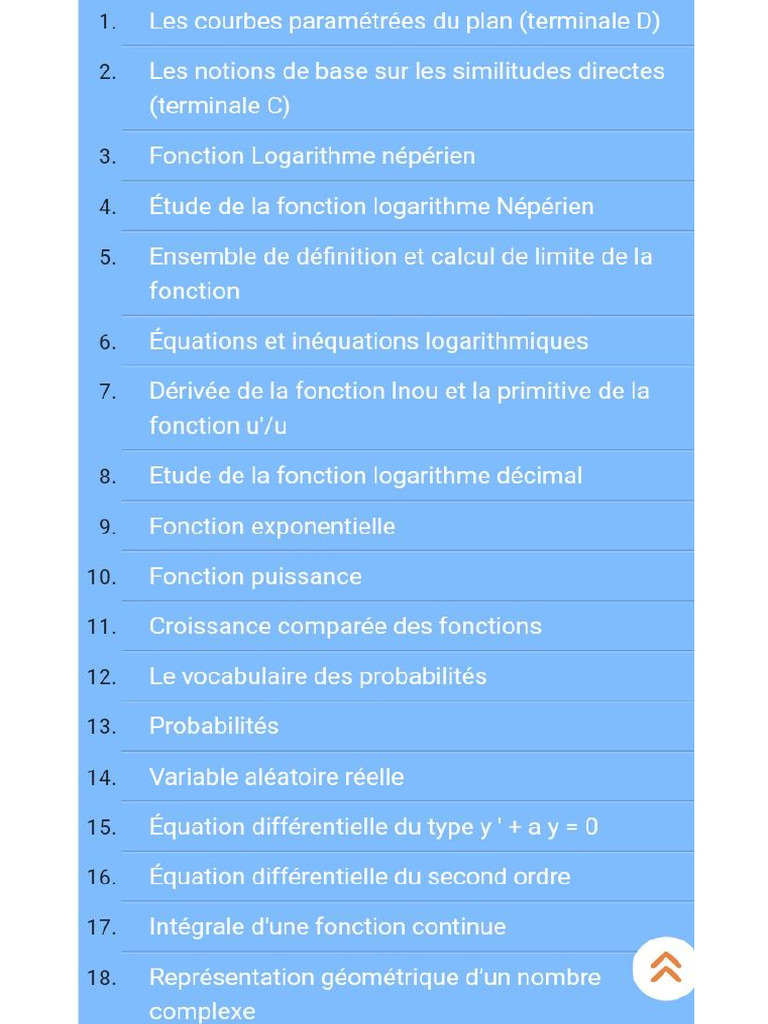 Programme de Mathematiques | PDF