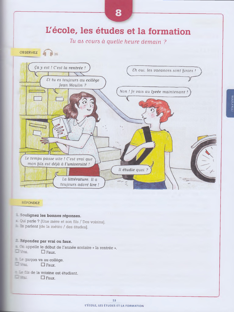 L'école, Les Études Et La Formation | PDF