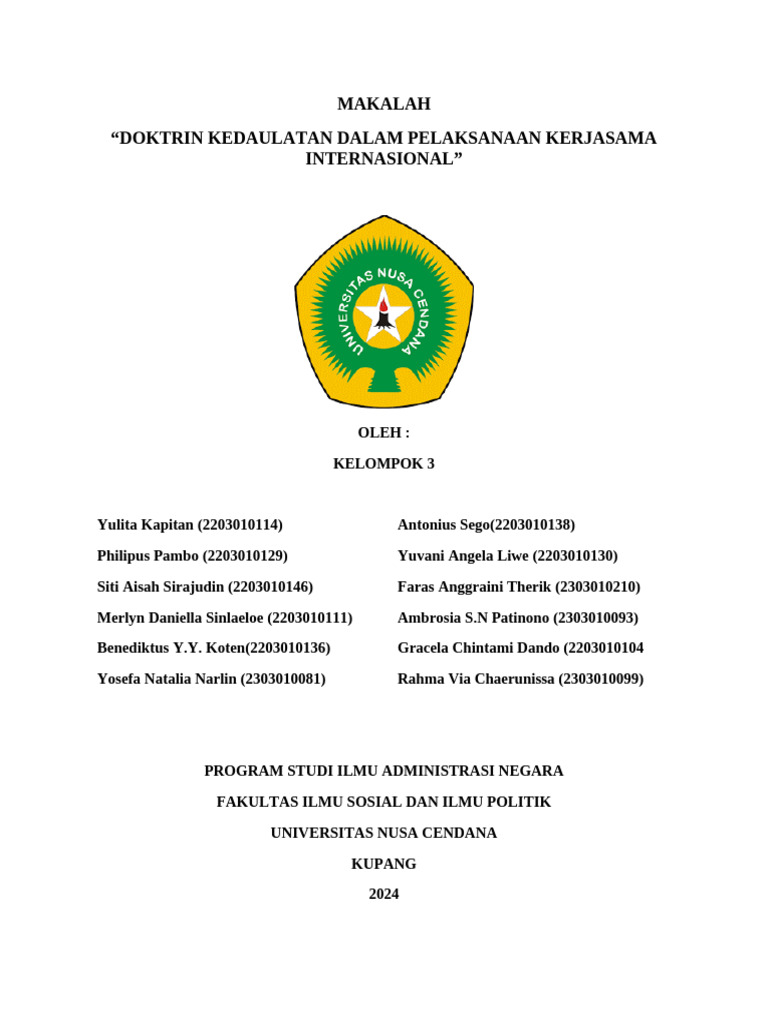 Makalah Adm Dan Organisasi Internasional Kel 3 | PDF