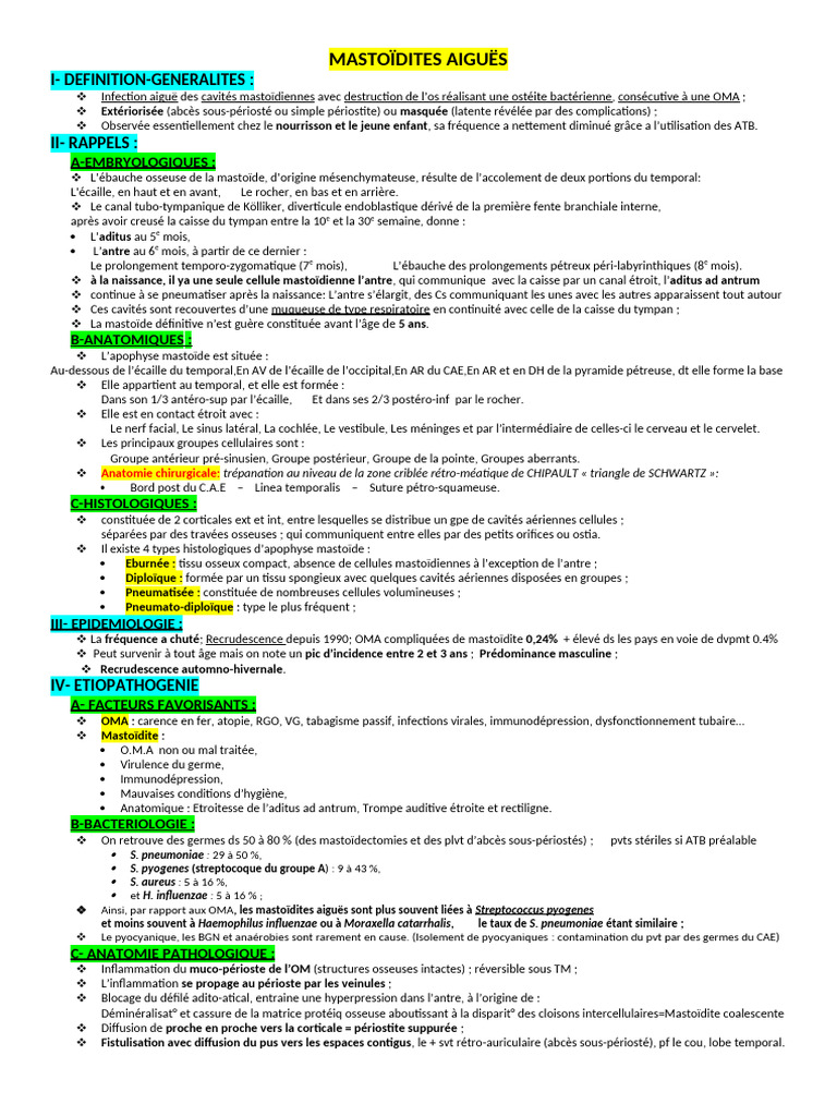 Mastoïdite Aiguë - Top - Me - Imp | PDF