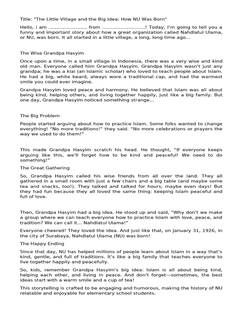 Stori Telling Maarif | PDF