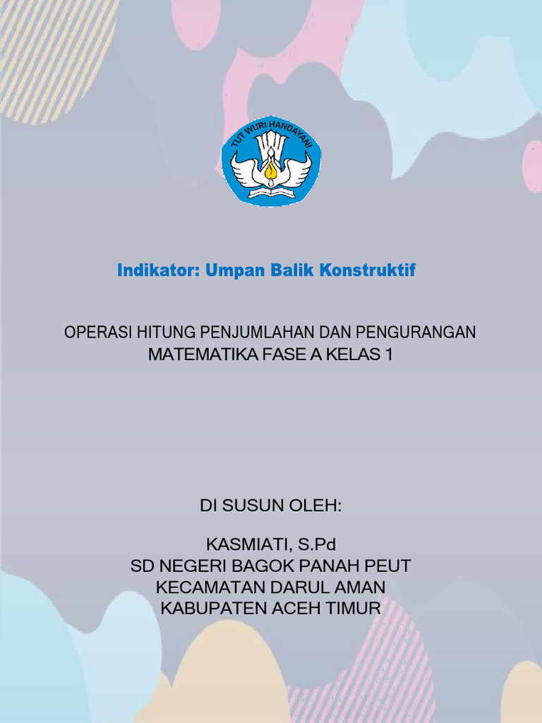 Modul Ajar Matematika - Operasi Hitung Penjumlahan Dan Pengurangan | PDF