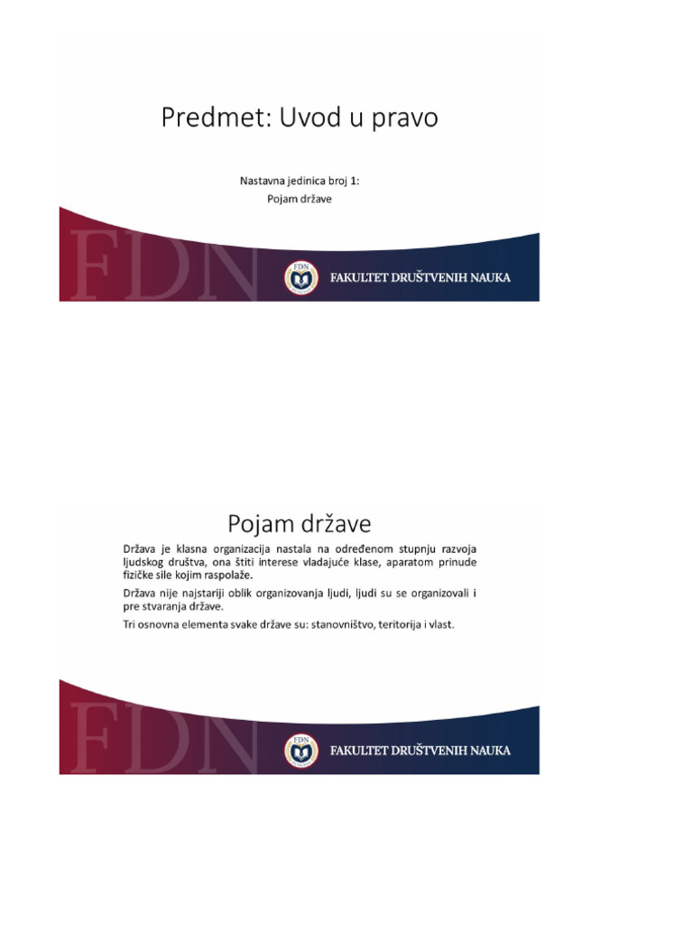 Uvod U Pravo Slajdovi Za Povezivanje | PDF