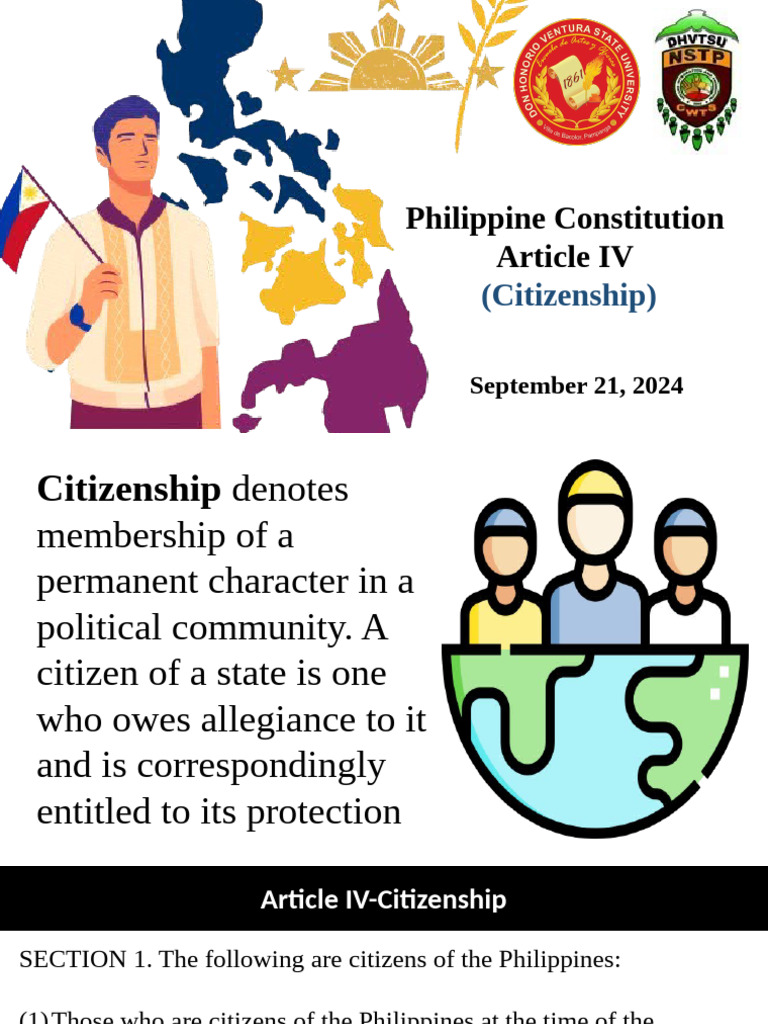 Module 3.3 PhilCon Citizenship | PDF