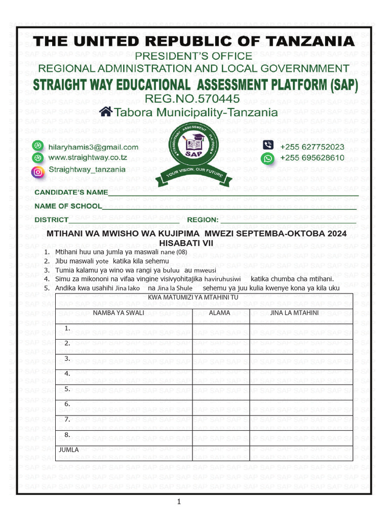STRAIGHT STD VII 2024 - Compressed | PDF