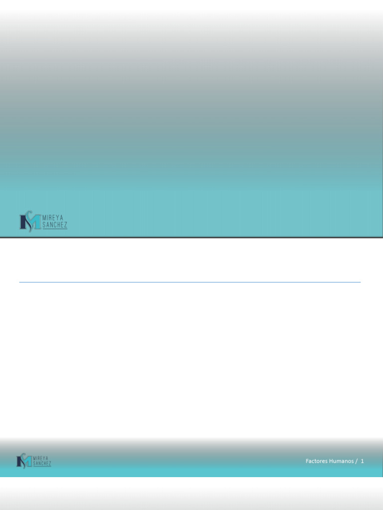 Mireya Sánchez - Seminario Factores Humanos 2015 | PDF