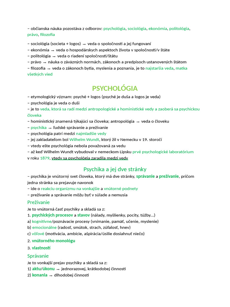 Psychológia | PDF