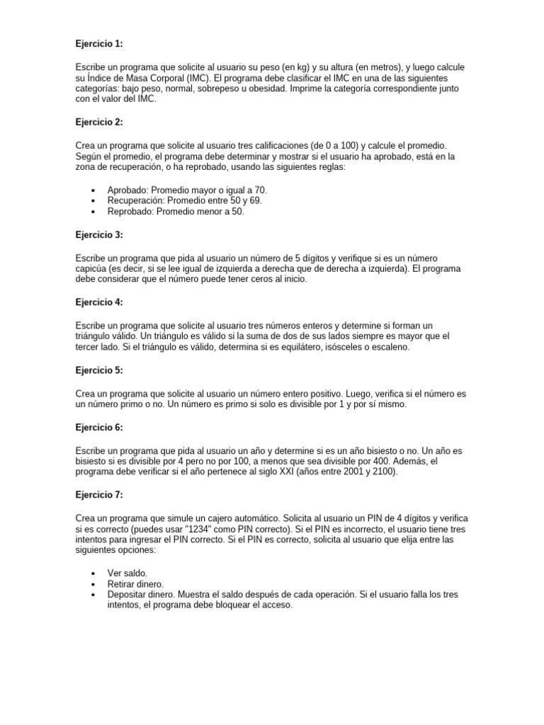 Python Ejercicios - 2 | PDF