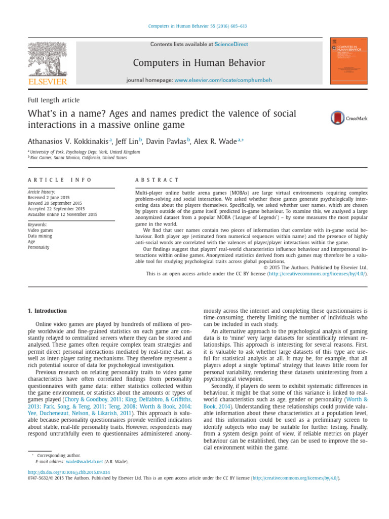 What's in A Name Ages and Names Predict The Valence of Social ...
