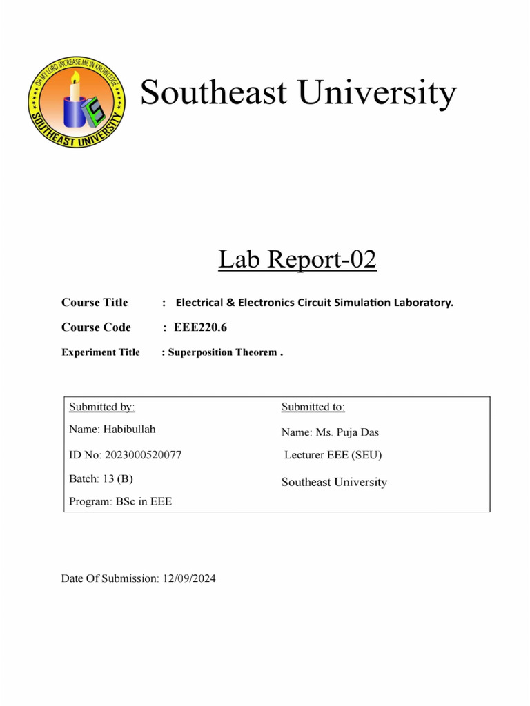 Lab Report 02, Habibullah 2023000520077 | PDF