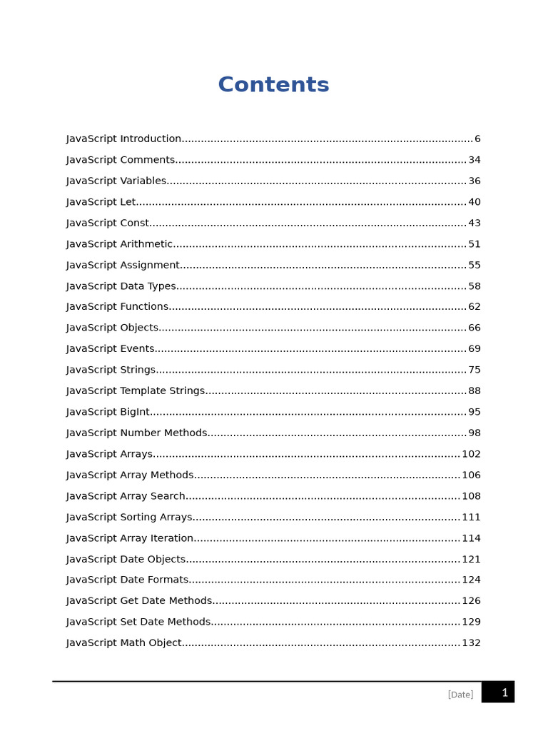 JavaScript E-BooK | PDF