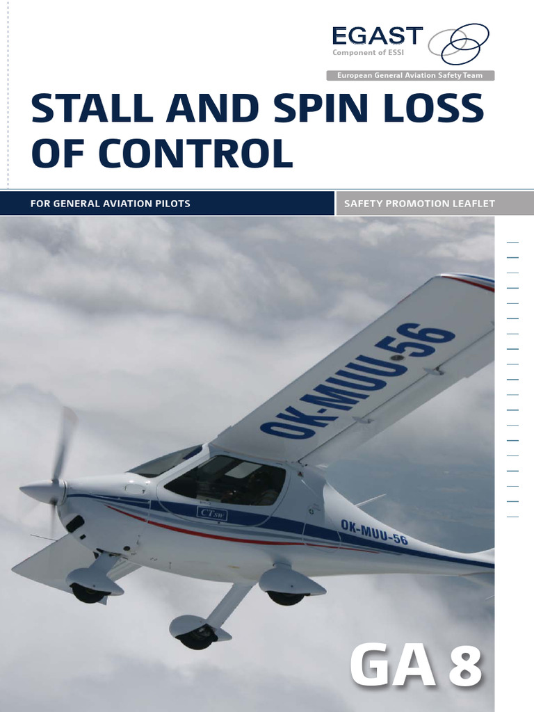 EGAST Leaflet GA 8 Stall and Spin Loss of Control | PDF