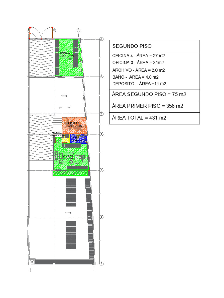 Planta Segundo Piso - Bodega - Areas | PDF