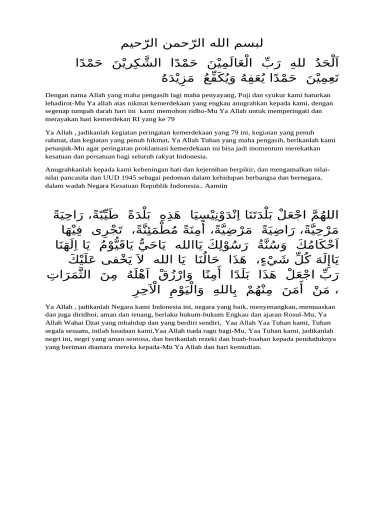 DOA 17 AGUSTUS | PDF