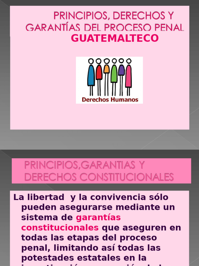 PRINCIPIOS, DERECHOS Y GARANTIAS DEL PROCESO PENAL | PDF PRINCIPIOS, DERECHOS Y GARANTIAS DEL PROCESO PENAL | PDF