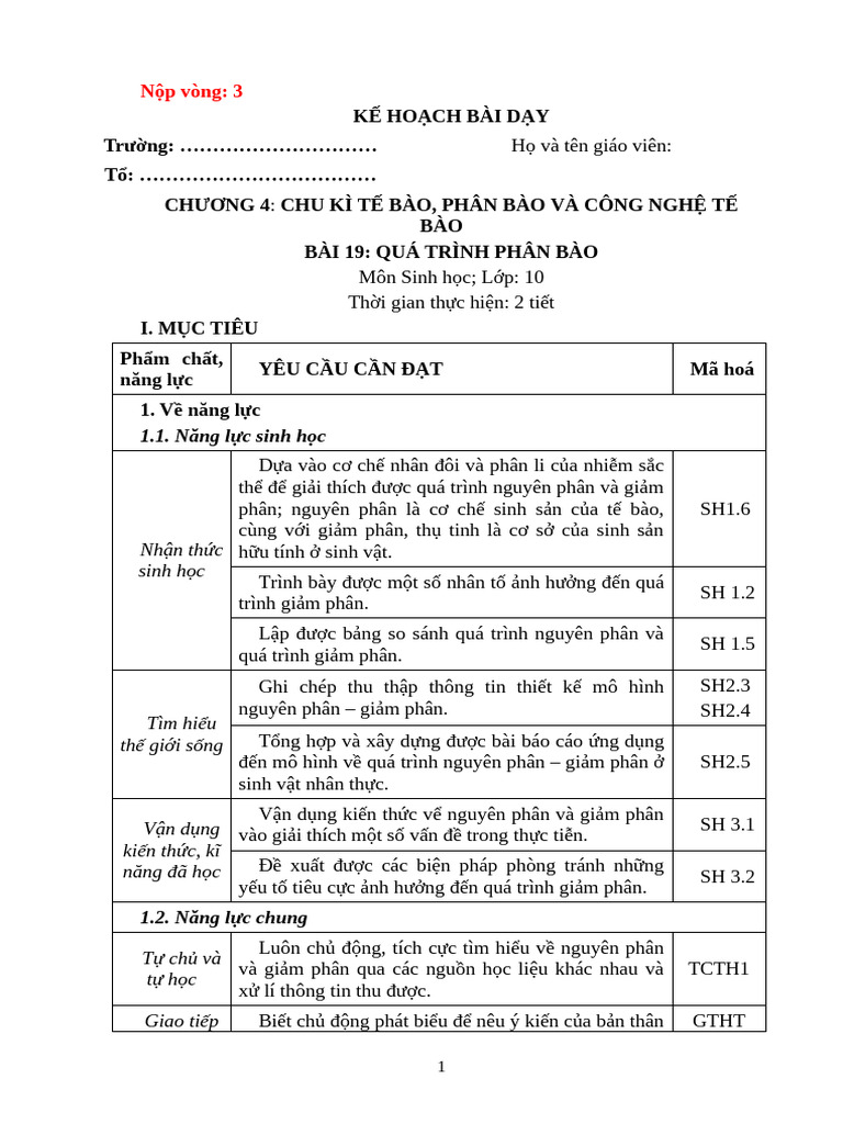 KHBD - SH10 - Bài 19 | PDF
