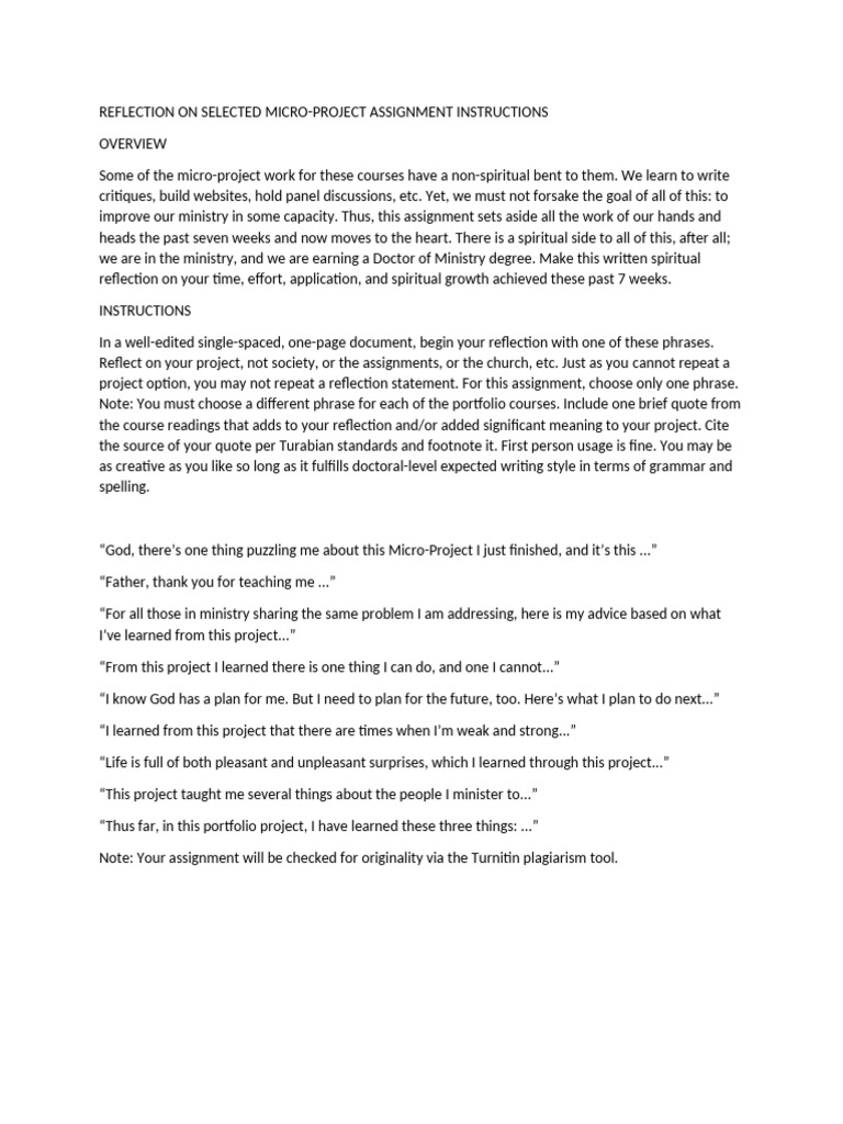 REFLECTION ON SELECTED MICRO | PDF