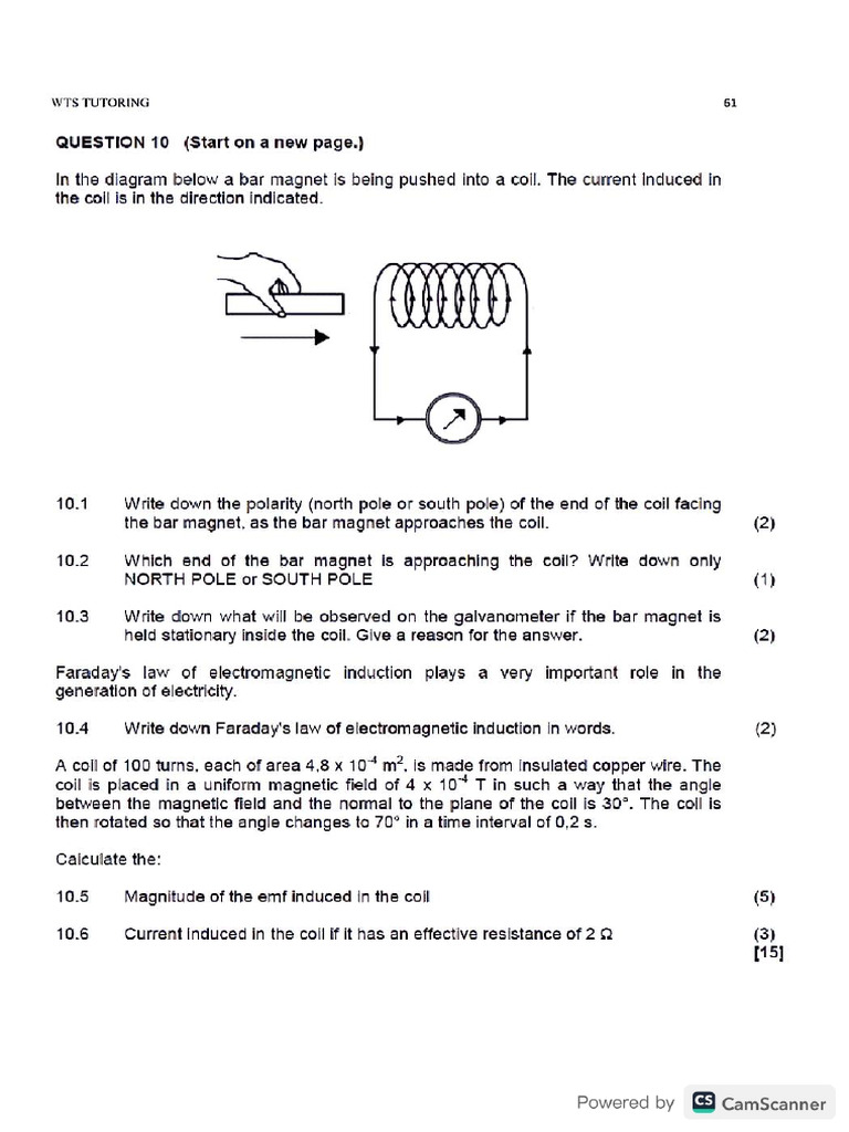 Electromag Worksheet | PDF
