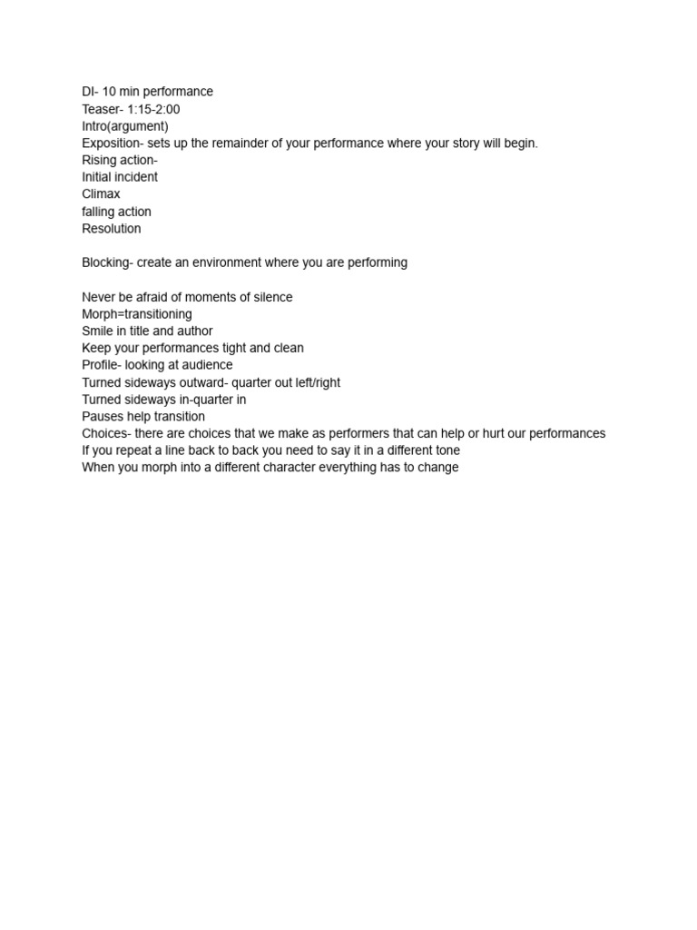 Dramatic Interpretation | PDF