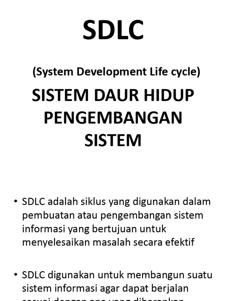 SDLC | PDF