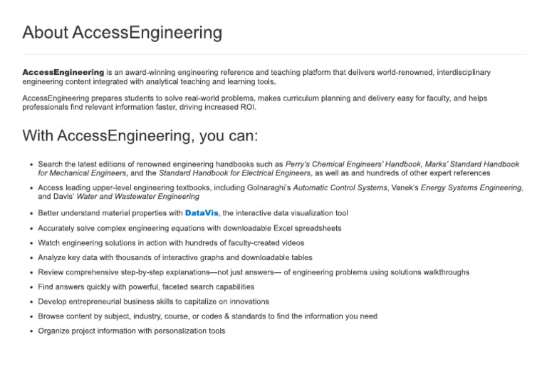 About AccessEngineering | PDF