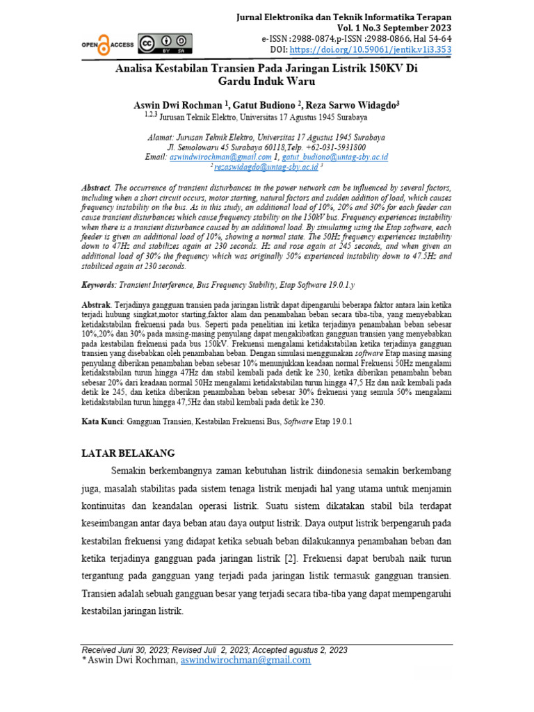 Jentik+vol +1+no 3+september+2023+hal+54-64 | PDF | Electrical ...