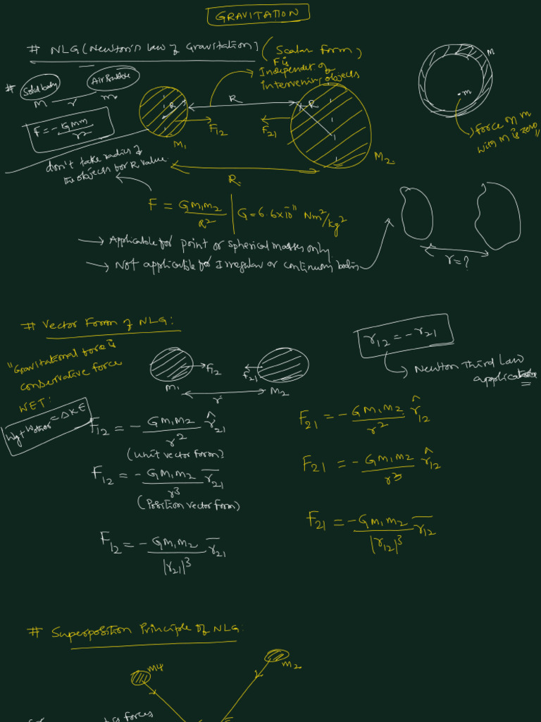 Gravitation KCP | PDF