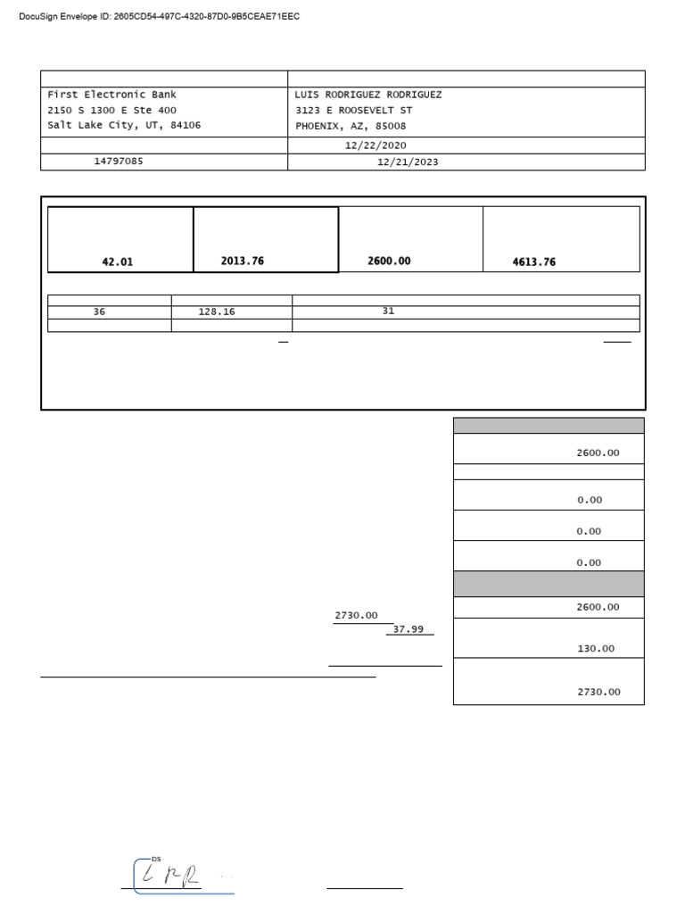 Promissory Note Consumer Direct - Consumer Purpose | PDF