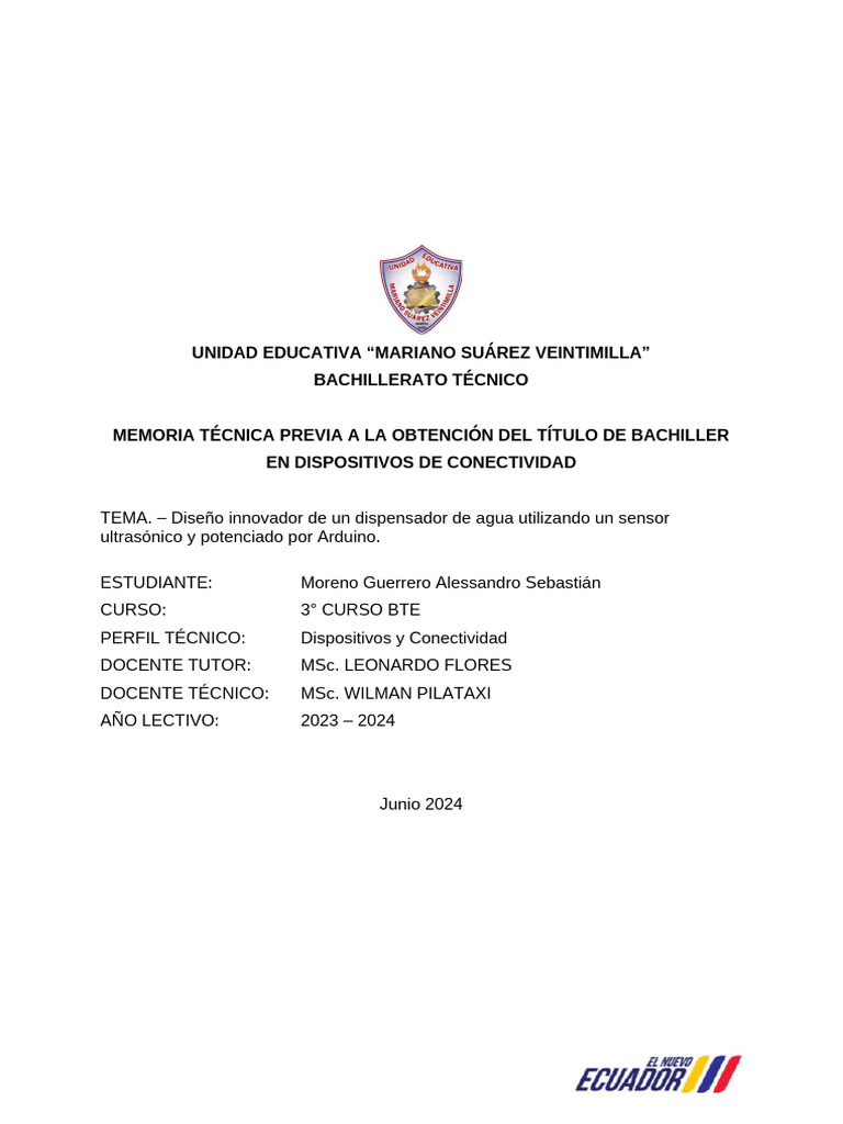 Memoria Tecnica Alessandro Moreno | PDF