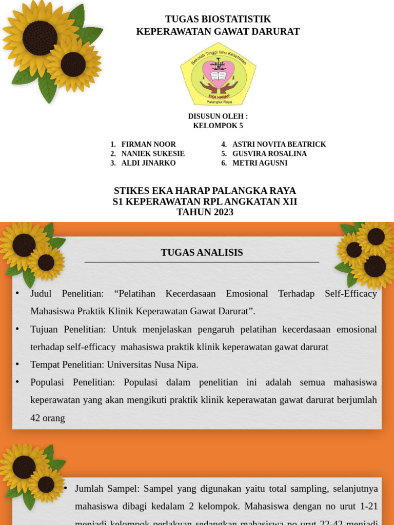 Tugas Biostatistik PPT Kel V | PDF