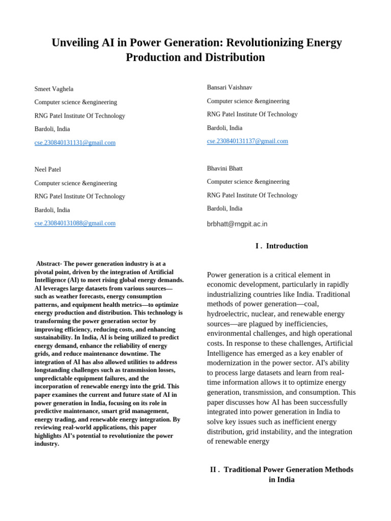 Unveiling AI (Final Paper) | PDF