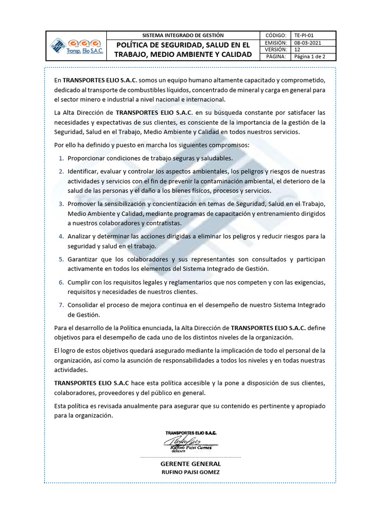 Te Pi 01politicadehseq2021rv3 | PDF