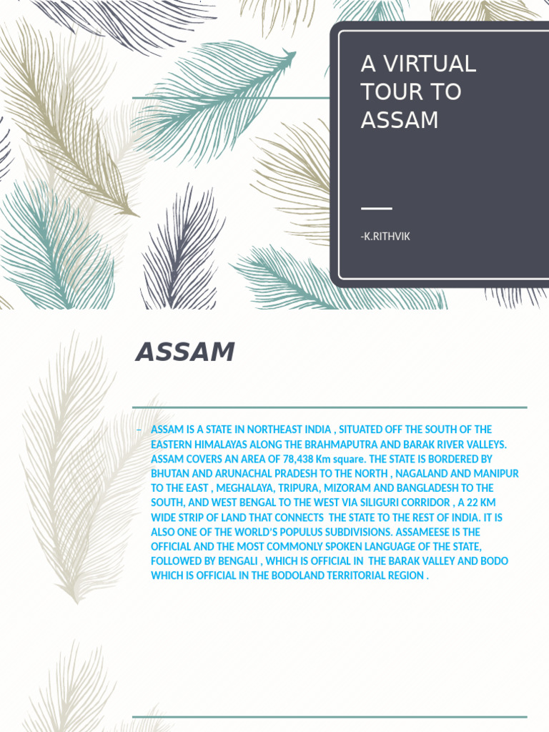 A Virtual Tour To Assam | PDF