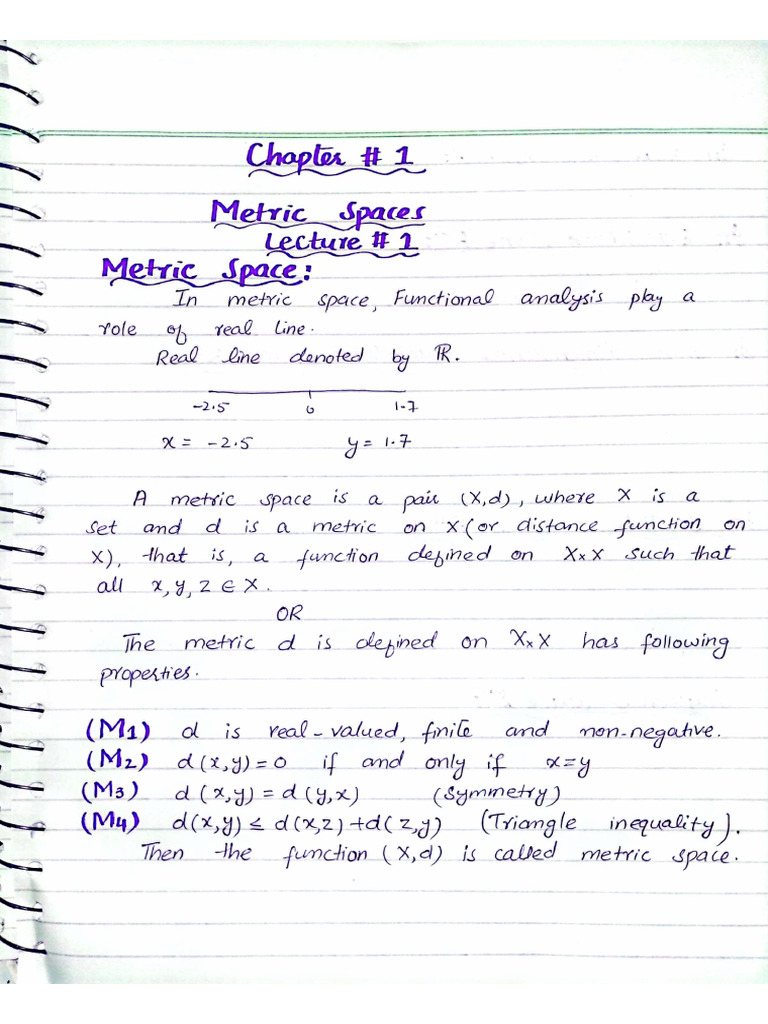 Functional Analysis Lecture 1&2 | PDF