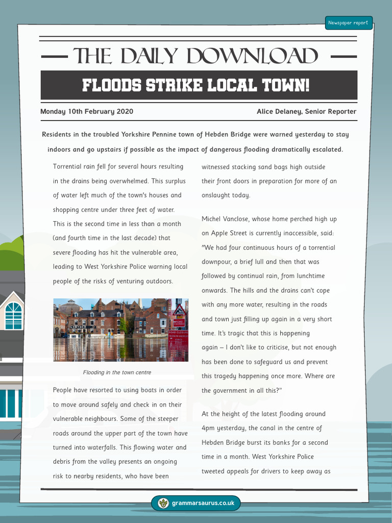 UNANNOTATED - Flooding Newspaper Article | PDF | Flood | Tropical Cyclone Seasons