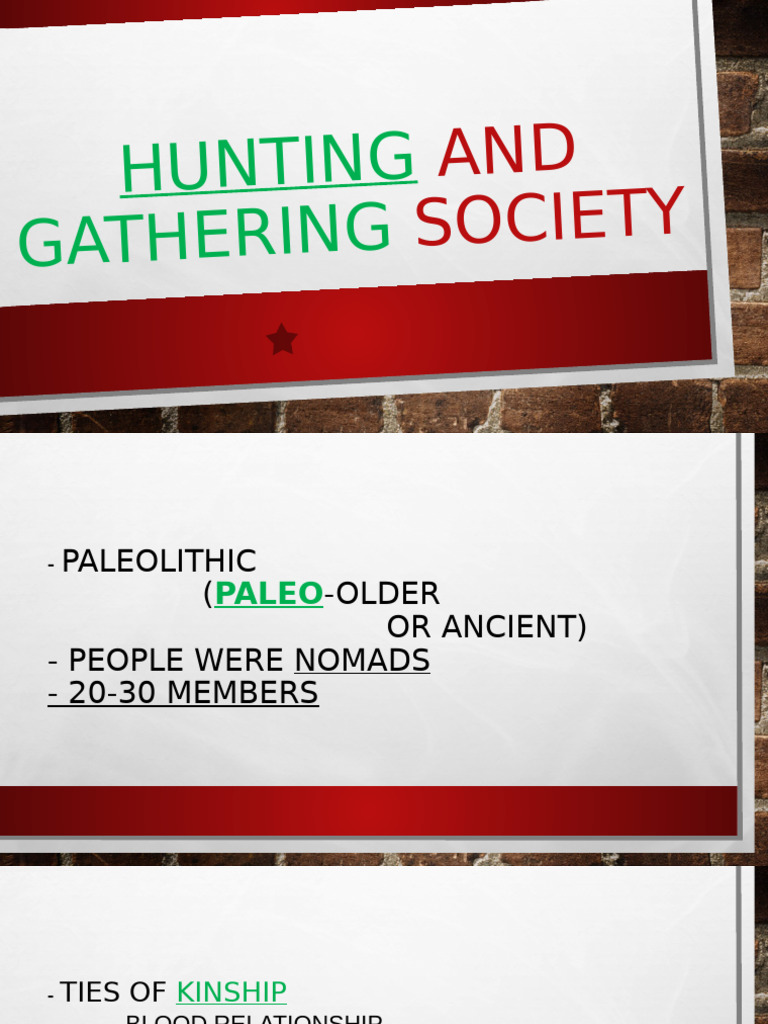 HUNTING-AND-GATHERING-SOCIETY | PDF