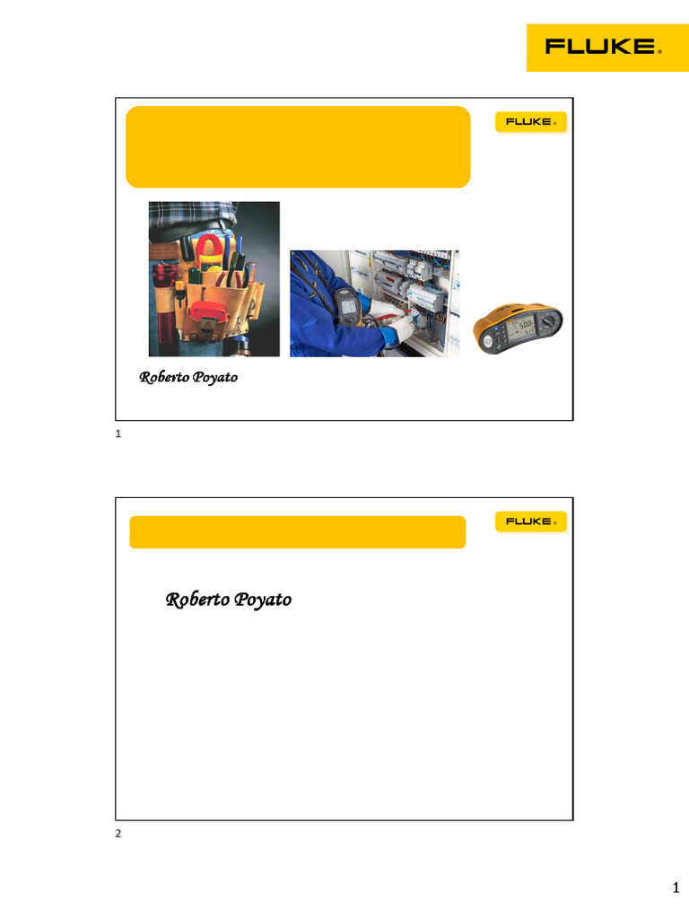 Presentación Masterclass FLUKE | PDF