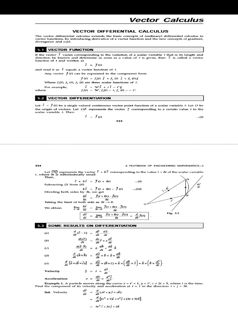 Vector Calculus ? | PDF