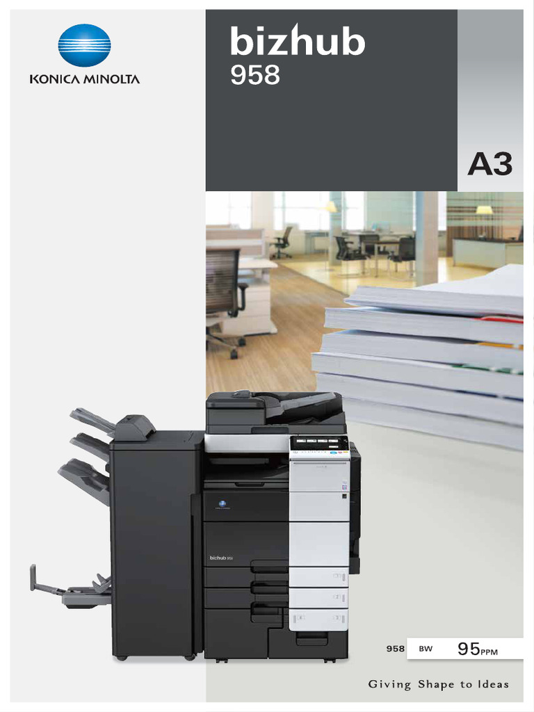 Bizhub 958 Brochure | PDF