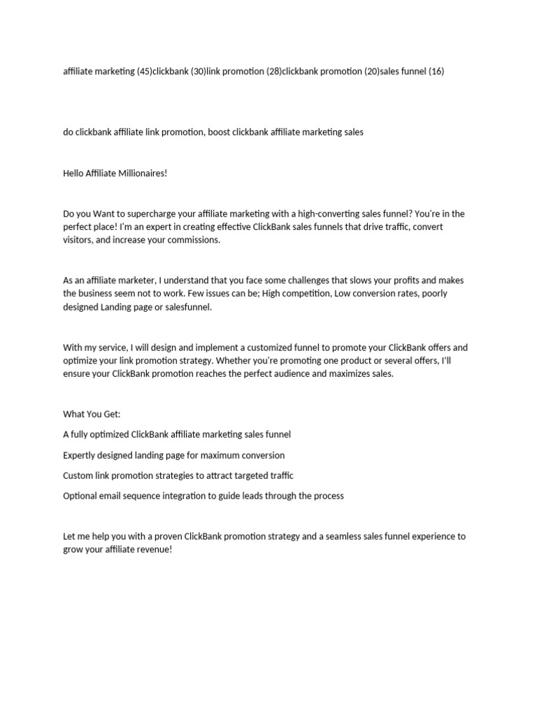 Gig Description Sample | PDF