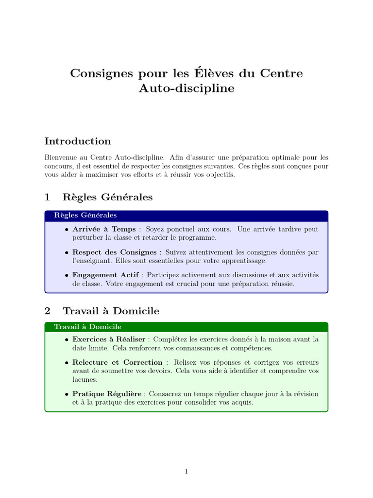 Consignes | PDF