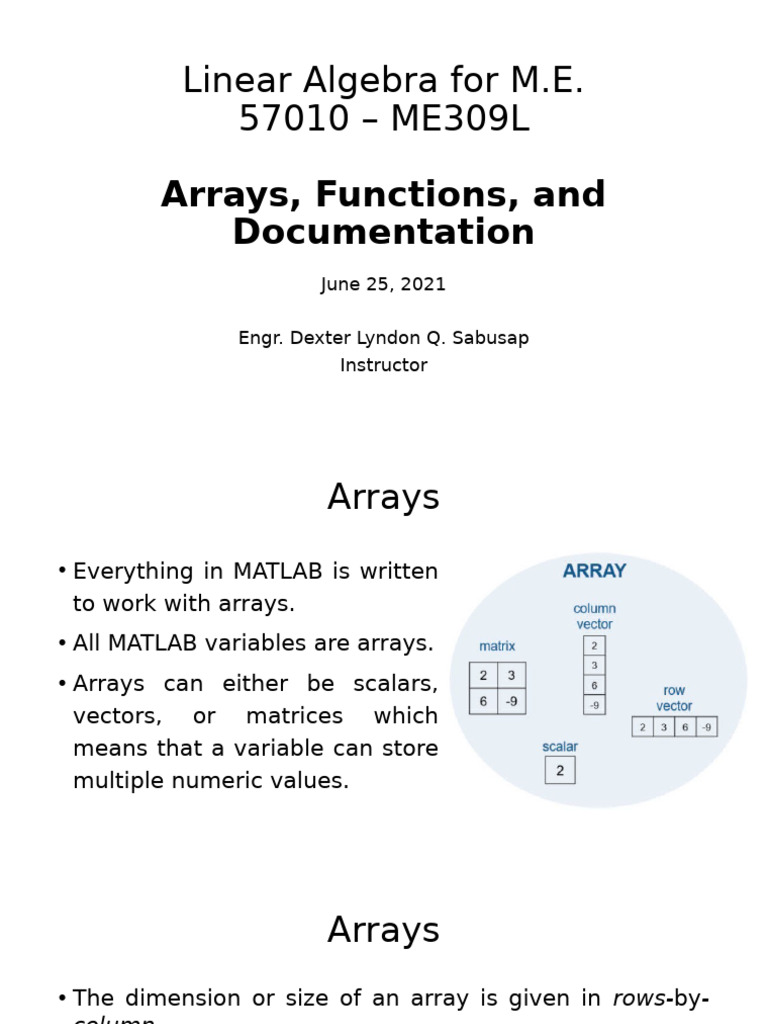 Arrays | PDF